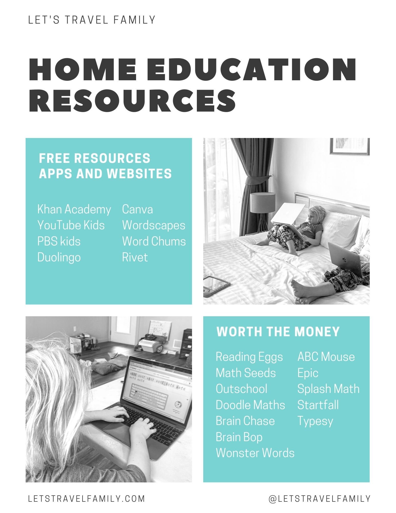 Home Education Resources To Help You Be Successful - Let's Travel Family