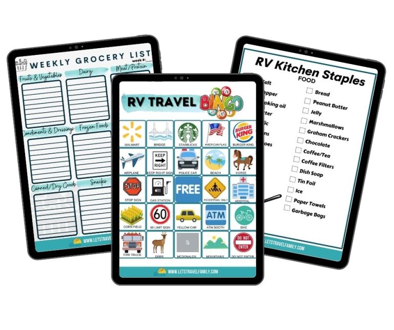 RV Cheat Sheet Bundle - Let's Travel Family